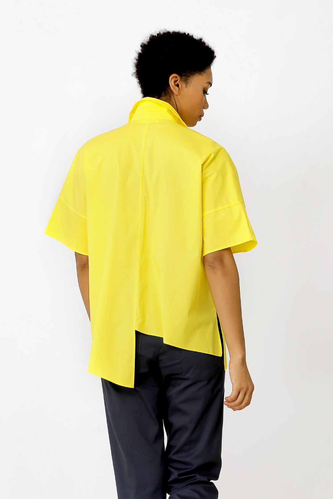 Design Detailed Pocket Shirt - Yellow