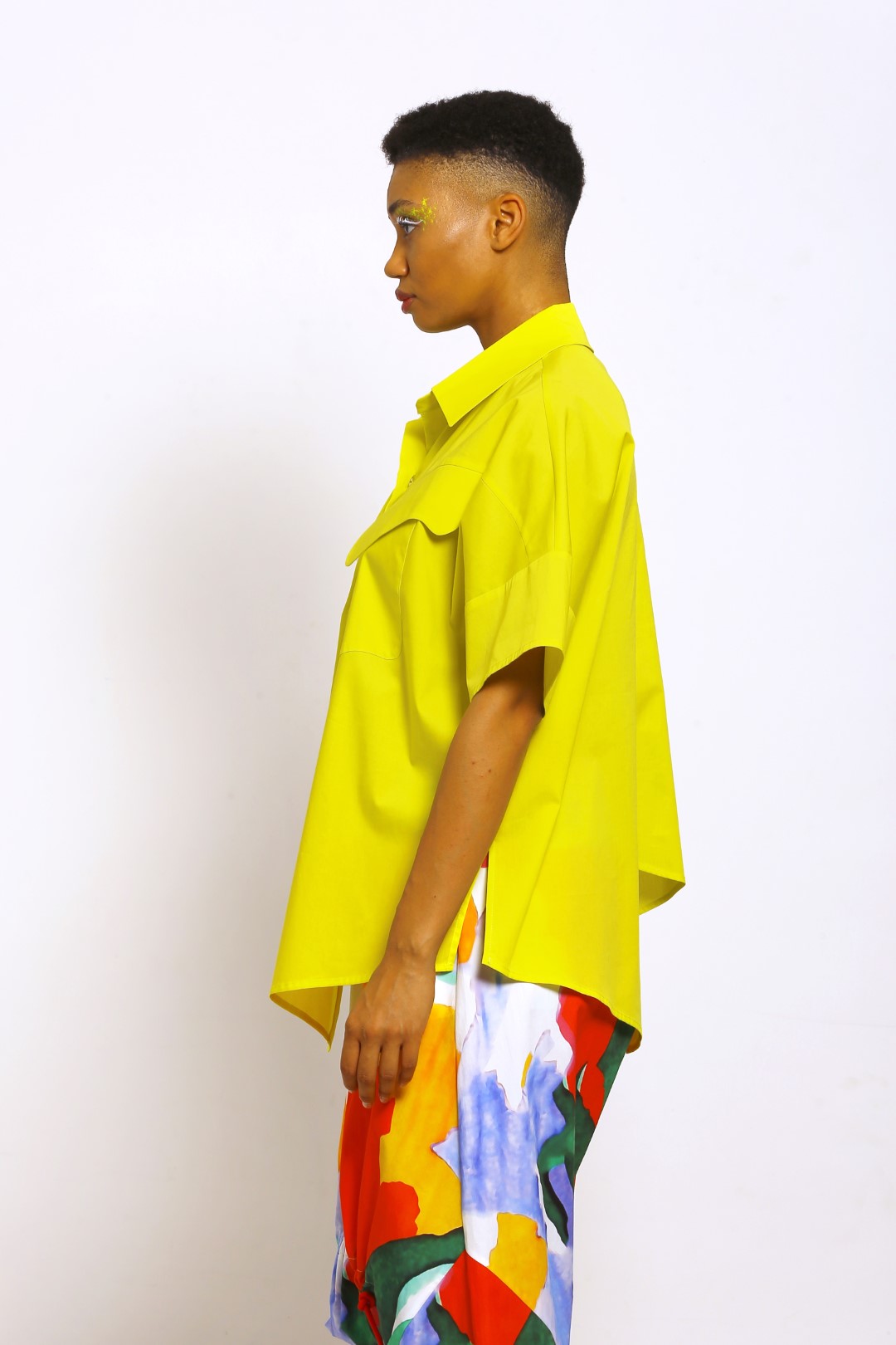Design Detailed Pocket Shirt - Yellow