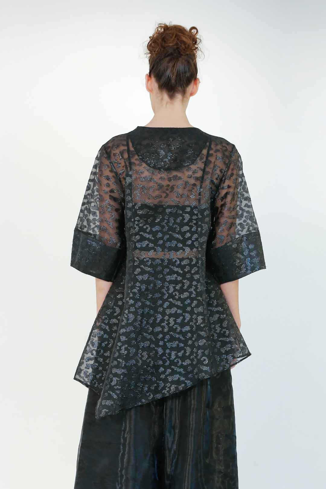 Leopard Tulle Jacket - Black