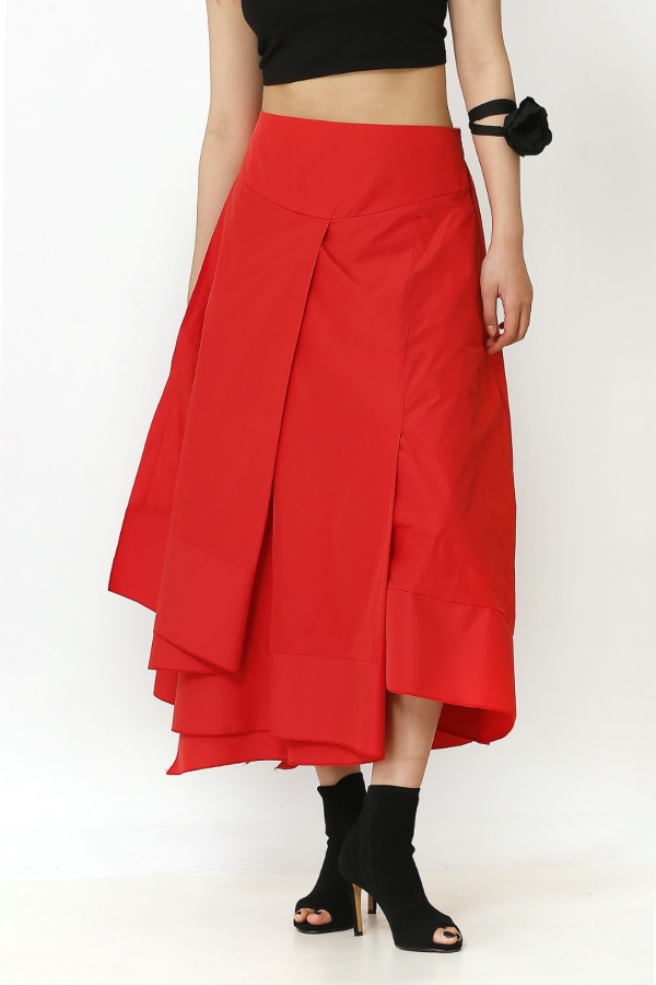 Multi-Piece Skirt - Red