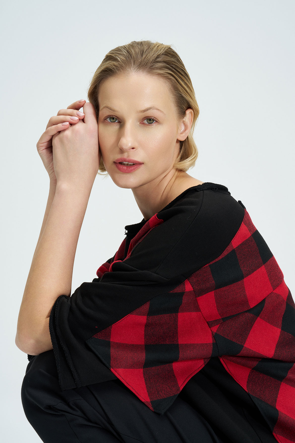 Plaid Blouse - Red / Black