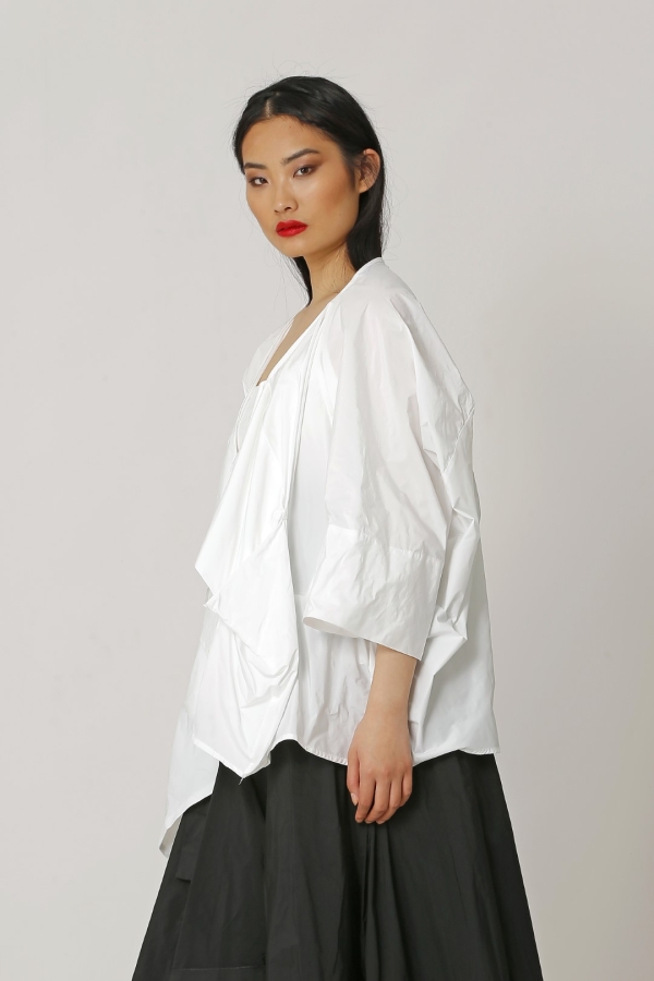 Taffeta Jacket - White